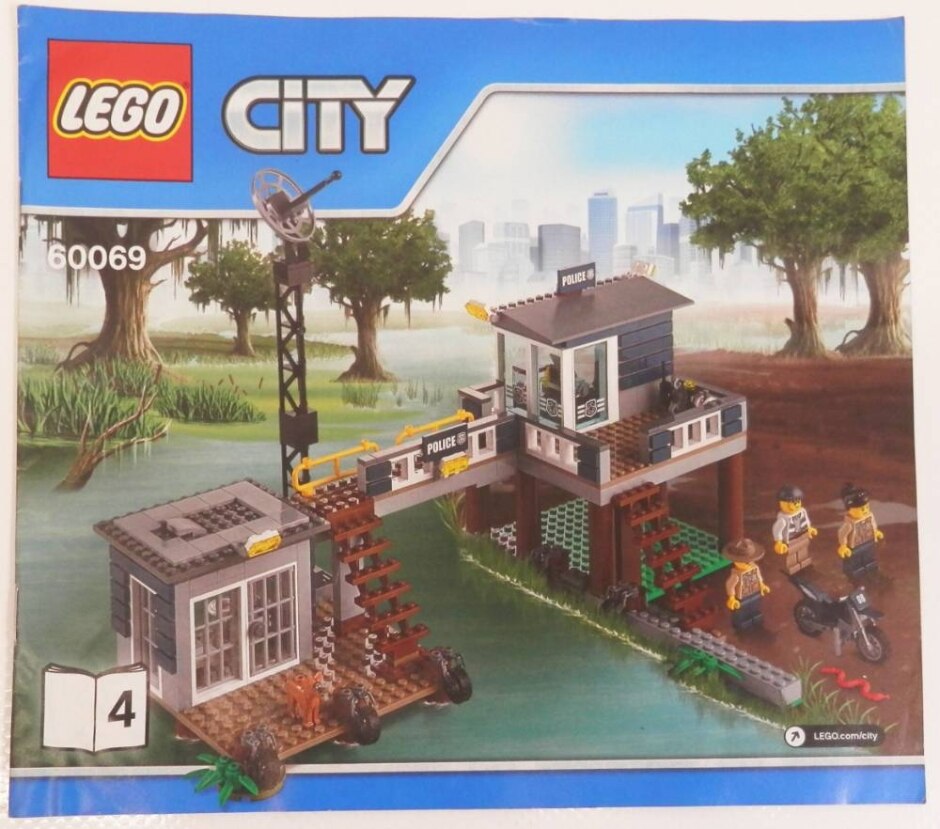 Lego Instruction Booklet 60069 Lego City Swamp Police Station Book 4 ...
